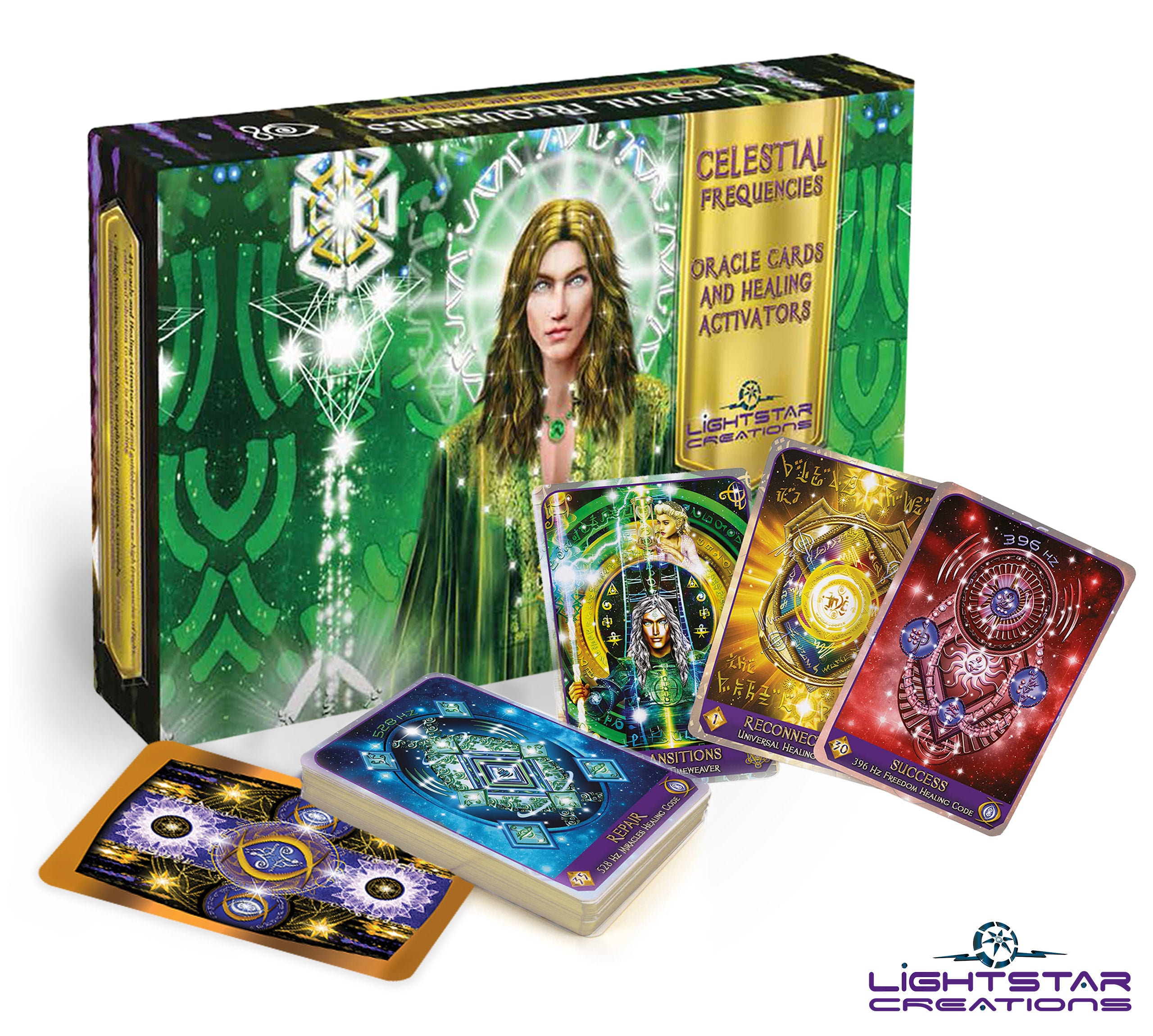 Celestial Frequencies Oracle Deck – The Four of Wands