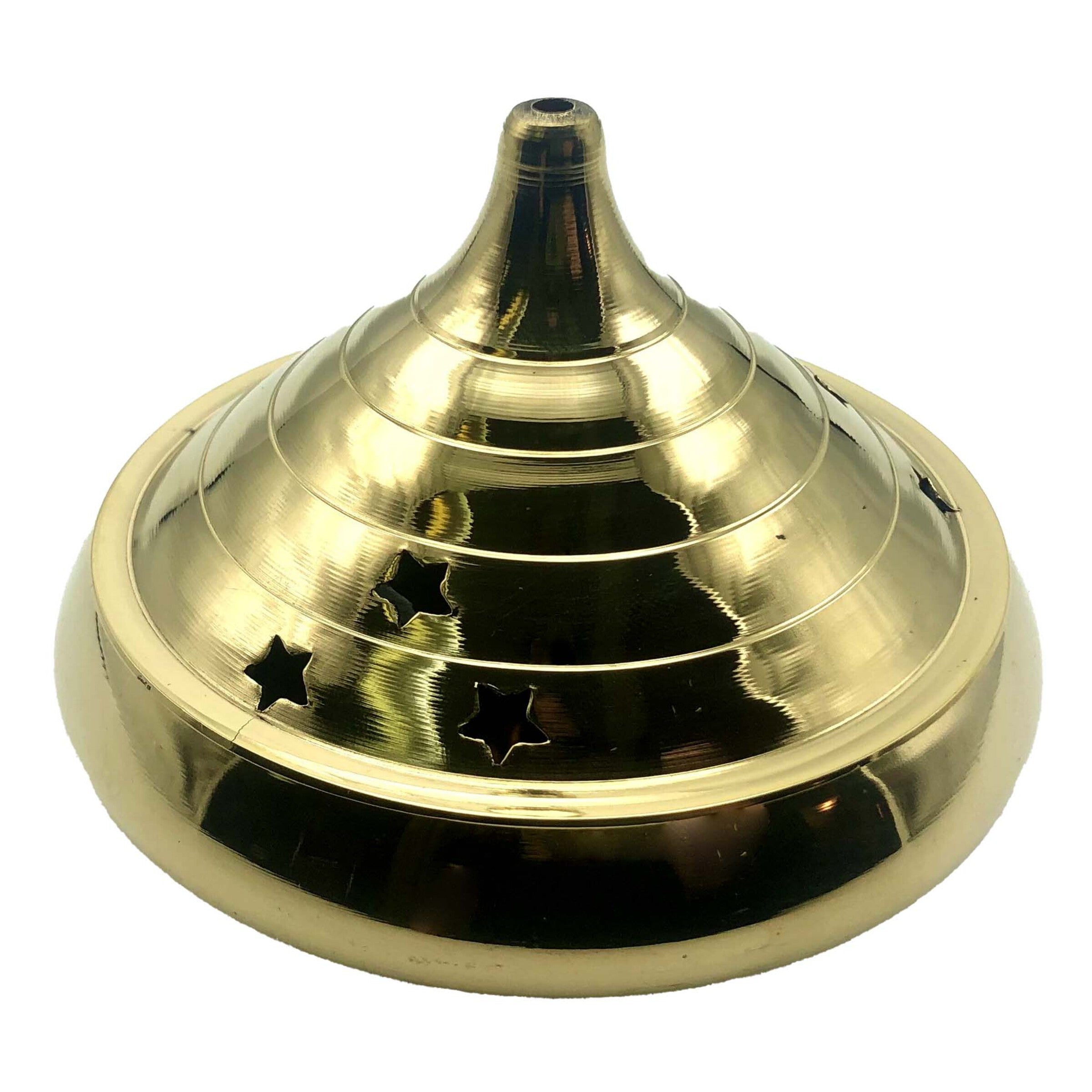 4" Smudge Pot Brass Burner – The Four of Wands